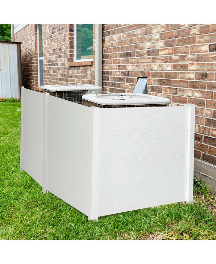 Slickblue 2-Pack Outdoor Picket Fence with 3 Cuspidal Foot Stakes - Macy's