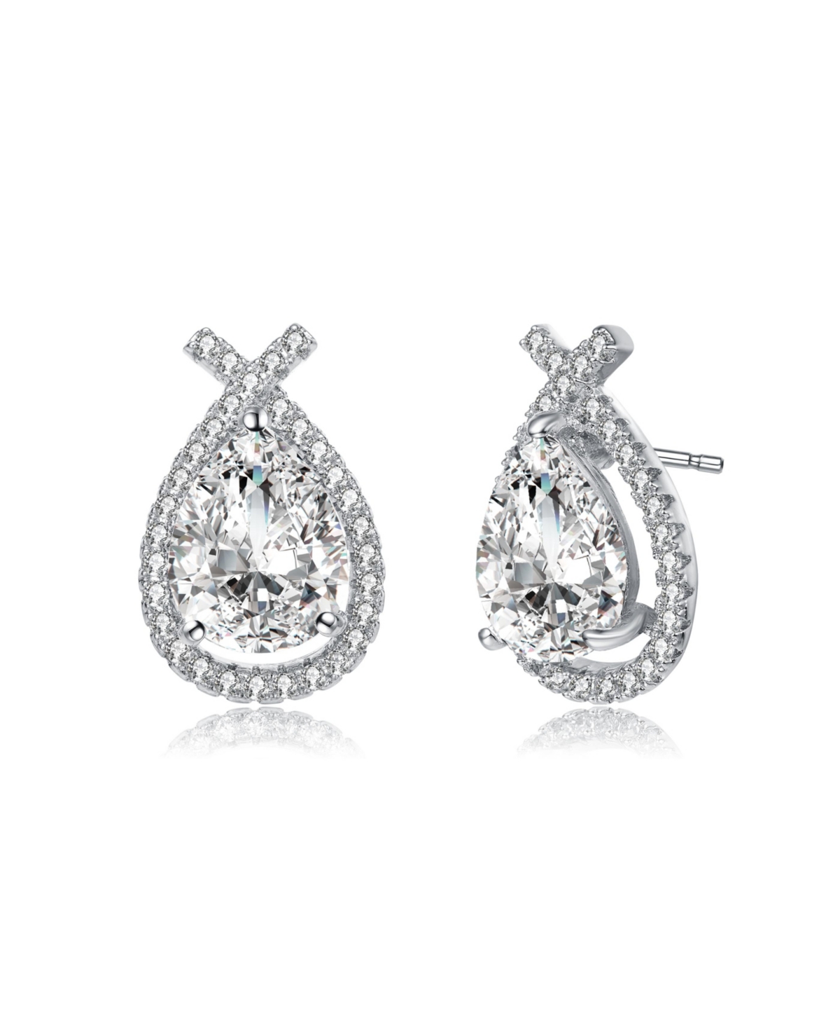Click here for Classy White Gold Plated with Clear Cubic Zirconia... prices