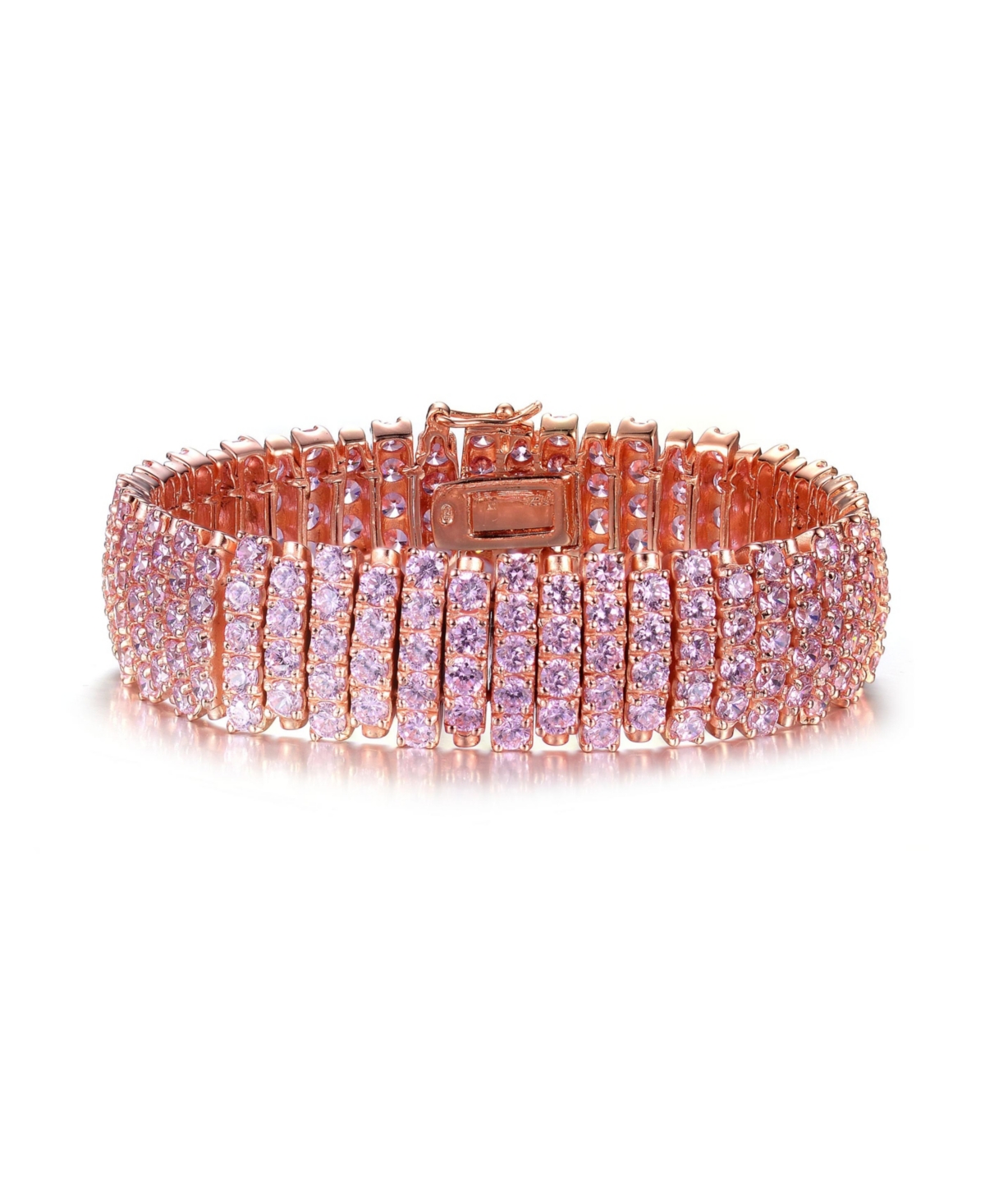Click here for Sterling Silver with Colored Cubic Zirconia Wide E... prices