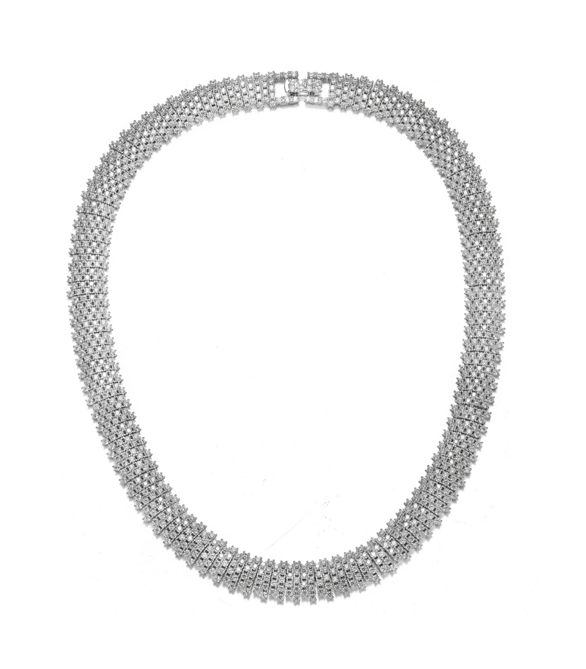Click here for Sterling Silver with White Gold Plated Clear Round... prices
