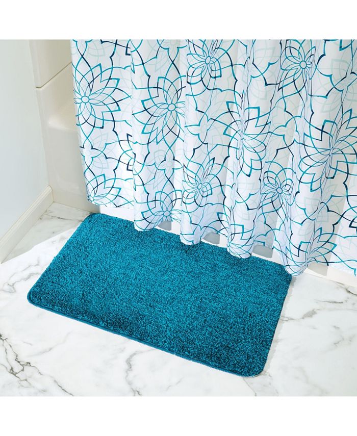 mDesign Non-Slip Microfiber Polyester Heathered Rug, 34"x21", 2 Pack ...