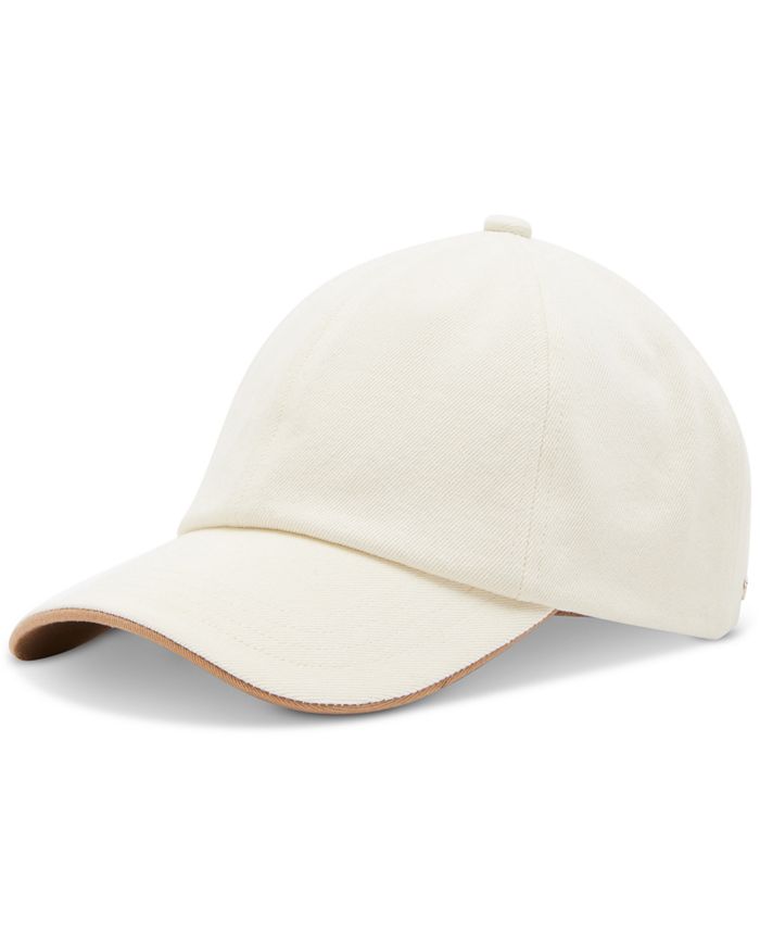 Steve Madden Women's Denim Contrast-Trim Baseball Cap - Macy's