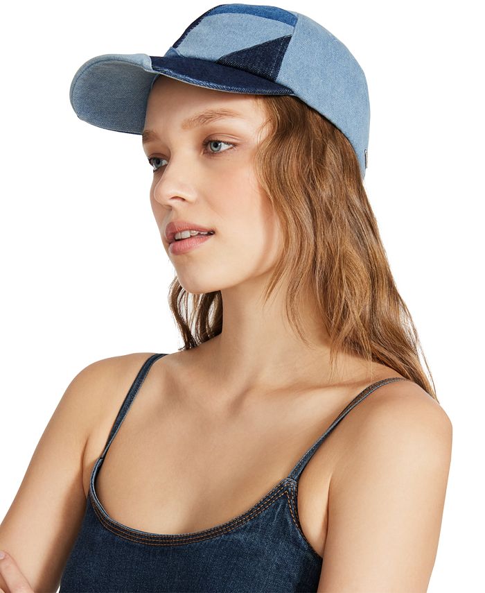 Steve Madden Women's Denim Patchwork Baseball Cap - Macy's