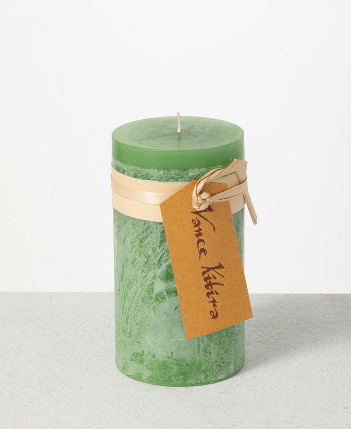 Vance Kitira 6" Timber Pillar Candle - Macy's