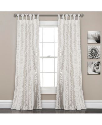 Sophia Ruffle Window Curtain Panels - Macy's