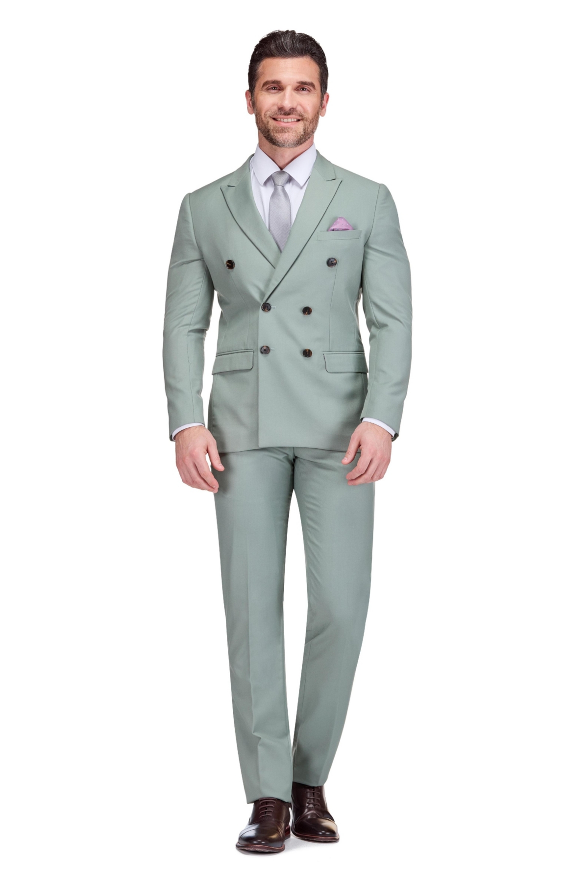 Click here for Gino Vitale Mens Slim Fit 2-Piece Double Breasted... prices