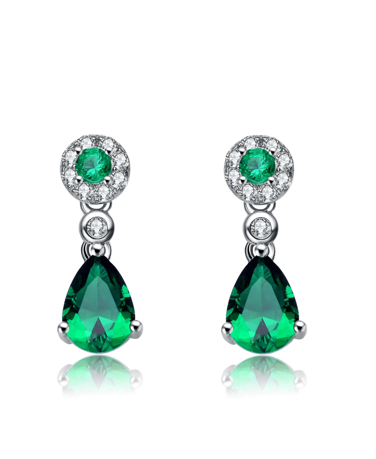 Click here for Sterling Silver White Gold Plated Cubic Zirconia D... prices
