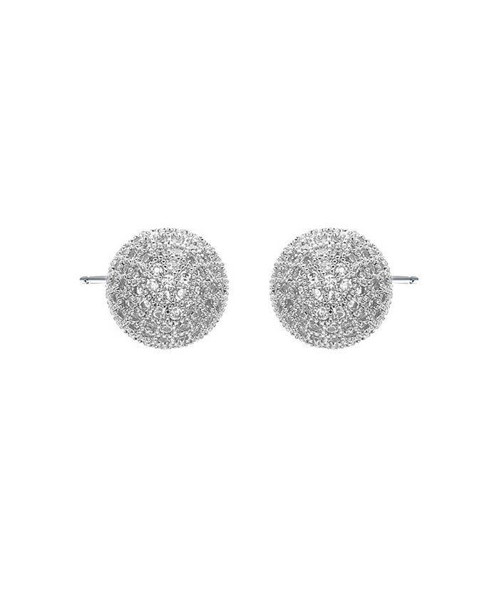by Adina Eden Pave Ball Stud Earring - Macy's