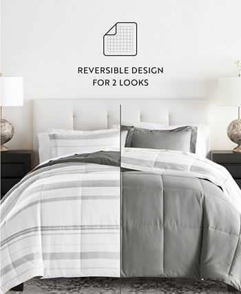 ienjoy Home Stitched Stripe 2-Piece Comforter Set, Twin/Twin XL - Macy's