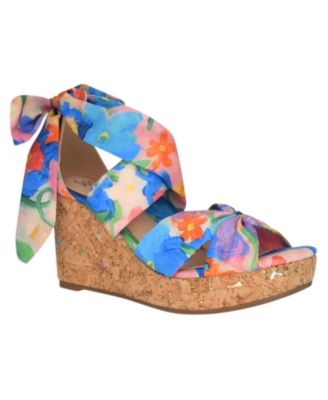 Impo Women's Orabelle Ankle Wrap Platform Wedge Sandals - Macy's