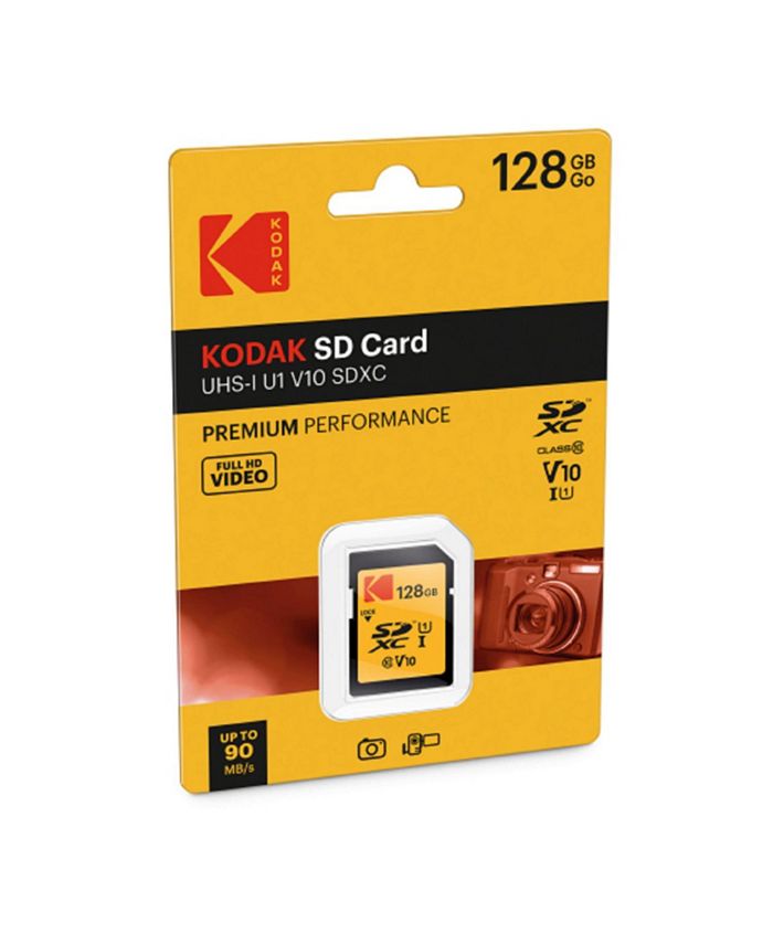 Kodak 128GB SD Class 10 UHS-I U1 V10 Full HD Memory Card with Up to ...