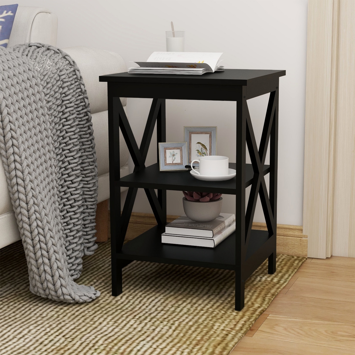 Click here for Streamdale Oxford Small Side Table Black-mdf Mater... prices