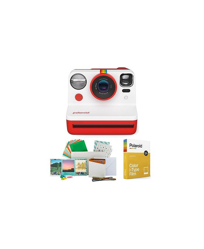 Polaroid NOW Instant Camera Generation 2 (Red) w/Film Kit & Color ...