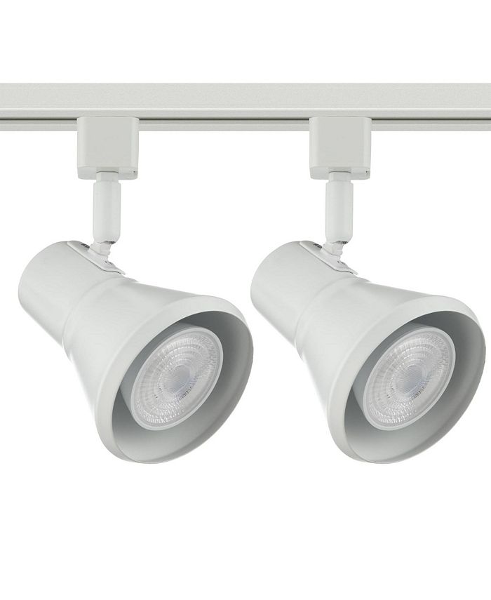 Pro Track Daris 4-Head LED Ceiling Track Light Fixture Kit Floating ...