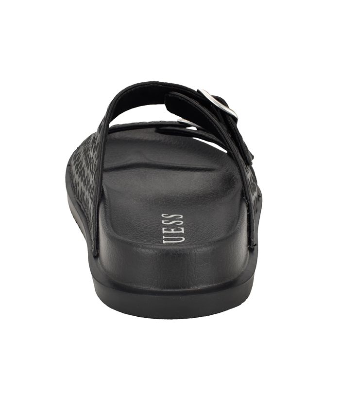 GUESS Men's Verone Double Strap Fashion Slide Sandal - Macy's