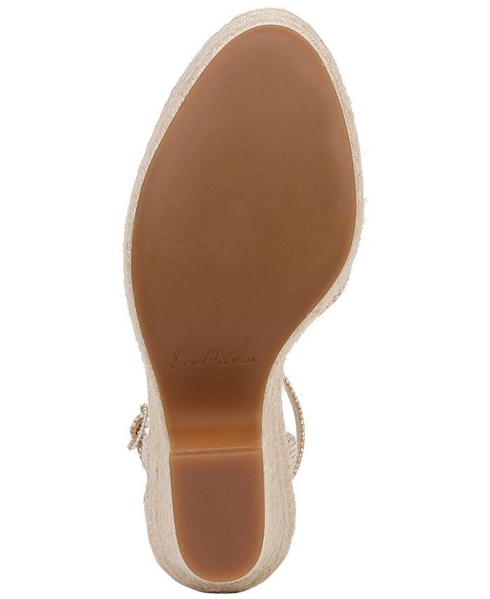 Sam Edelman Nati Two-Piece Platform Espadrille Wedges - Macy's