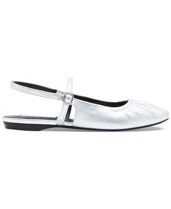Steve Madden Women's Garson Pleated Slingback Flats - Macy's