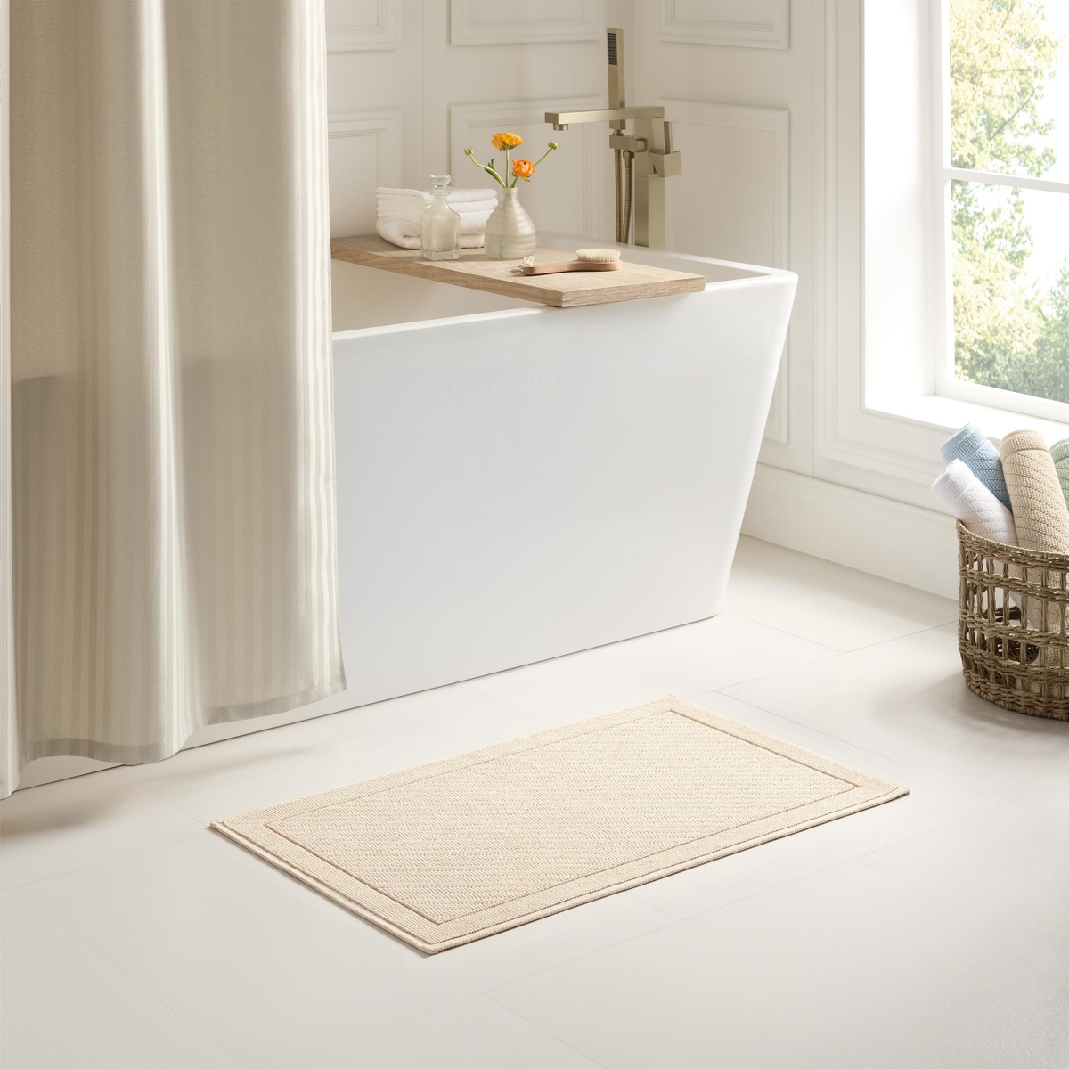 Click here for Host & Home Cotton Bath Rug  Stylish Textured Wove... prices