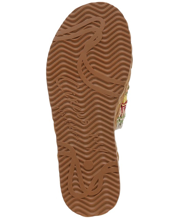 Circus NY by Sam Edelman Wallis Raffia Platform Slide Sandals - Macy's