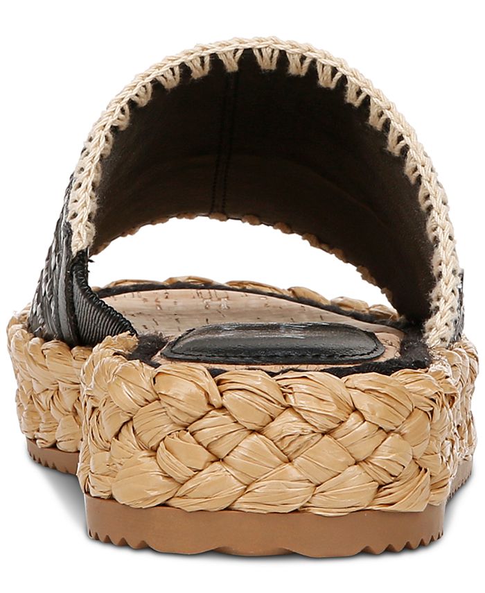 Circus NY by Sam Edelman Wallis Raffia Platform Slide Sandals - Macy's