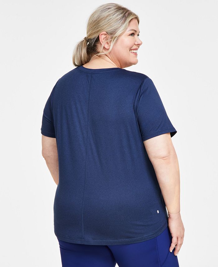 ID Ideology Women's V-Neck Performance T-Shirt, Created for Macy's - Macy's