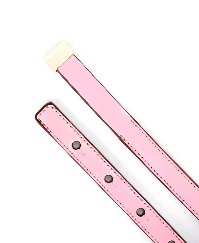 kate spade new york Women's 12mm Patent Shoestring Bow Belt - Macy's