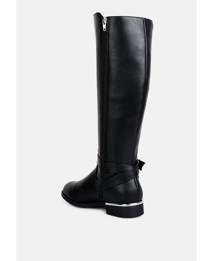 London Rag Women's Renny Buckle Strap Embellished Calf Boots - Macy's