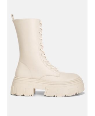 London Rag Tatum Faux Leather Combat Chunky Boots - Macy's