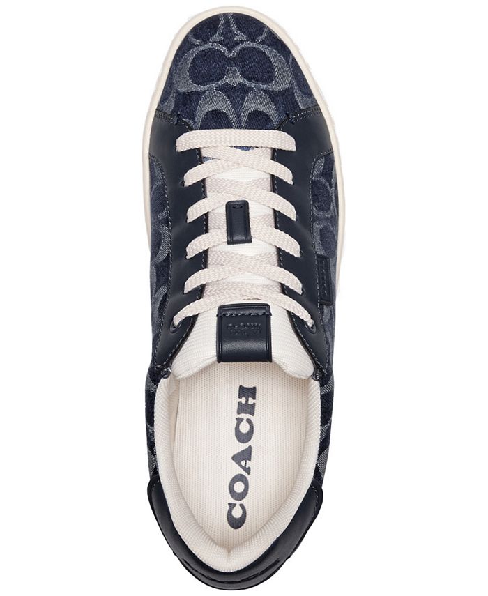 COACH Women's Lowline Lace Up Low Top Signature Sneakers - Macy's