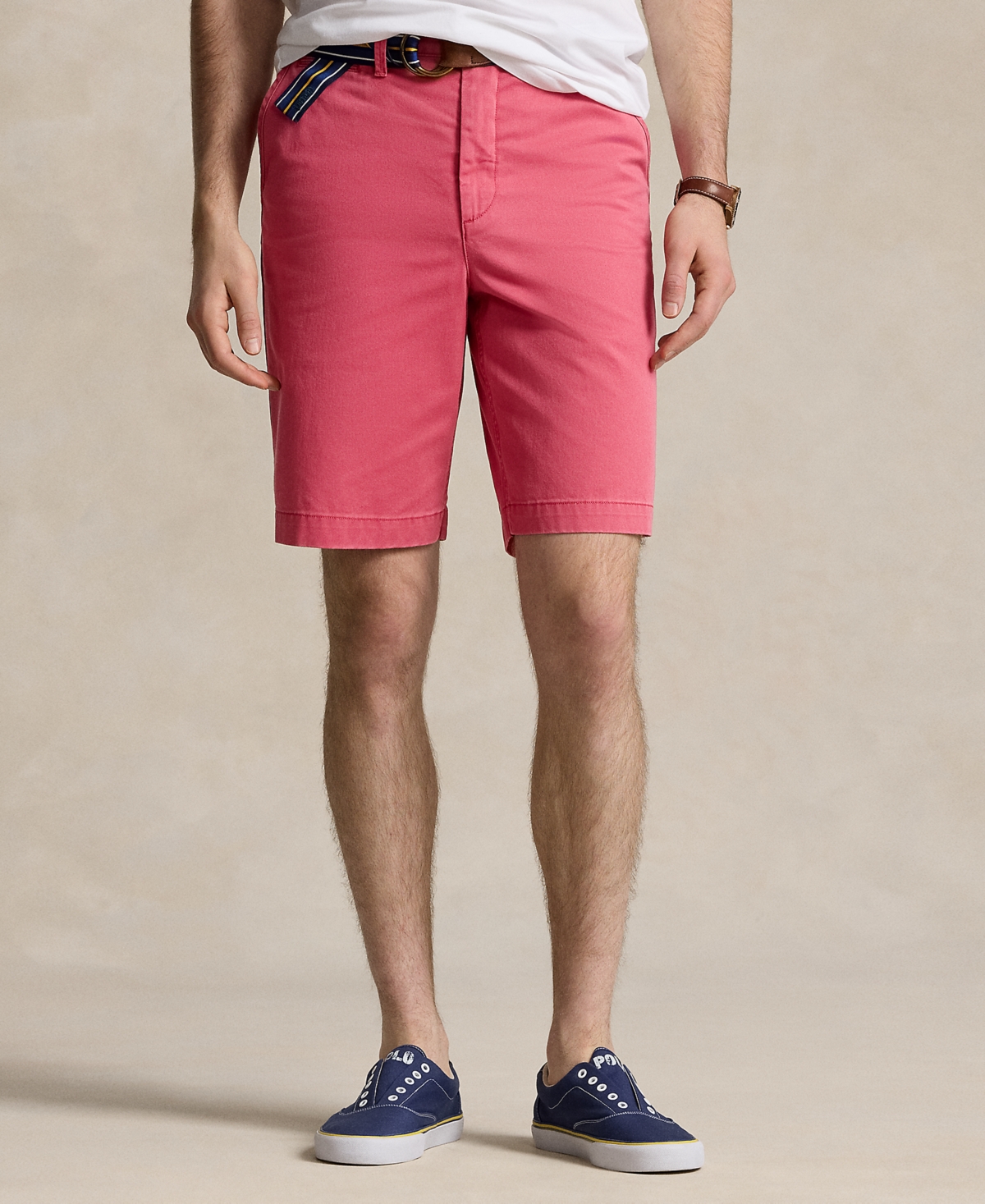 Polo Ralph Lauren Mens Relaxed Fit Twill 10 Short - Nantucket Red