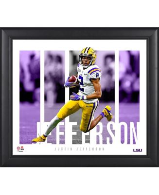 Justin Jefferson LSU Tigers Framed 15" x 17" Player Panel Collage - Macy's