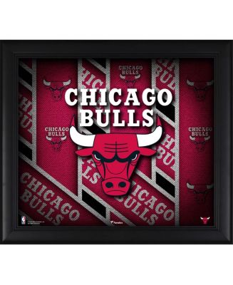 Chicago Bulls Framed 15" x 17" Team Threads Collage - Macy's