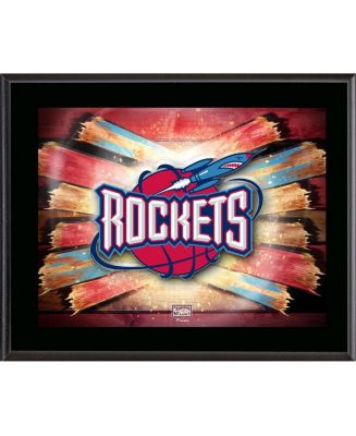 Houston Rockets 10.5" x 13" Sublimated Horizontal Hardwood Classics ...
