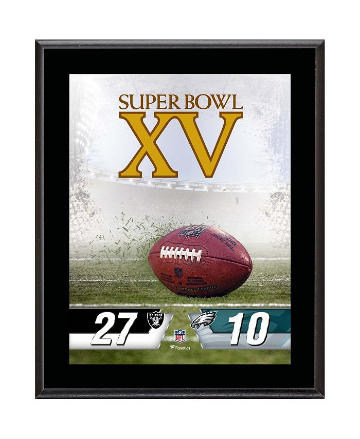 Fanatics Authentic Las Vegas Raiders vs. Philadelphia Eagles Super Bowl ...