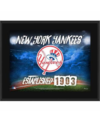 New York Yankees 10.5" x 13" Sublimated Horizontal Team Logo Plaque ...