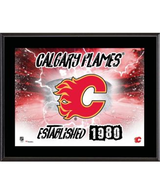 Calgary Flames 10.5" x 13" Sublimated Horizontal Team Logo Plaque - Macy's