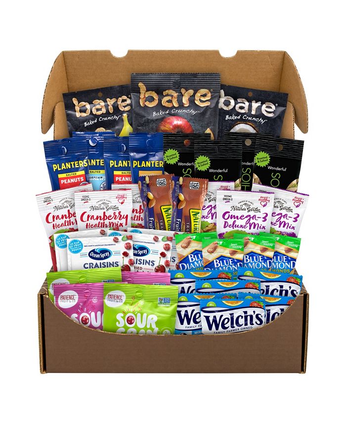 SnackBoxPros Fruit & Nuts Snack Box, 37 Pieces - Macy's