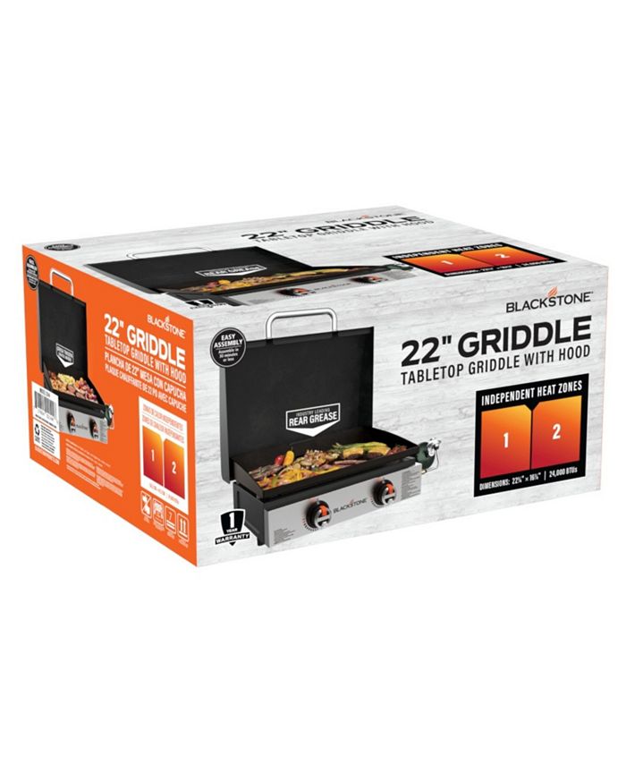 Blackstone Original 22" Stainless Front Panel Tabletop Griddle 2205 ...