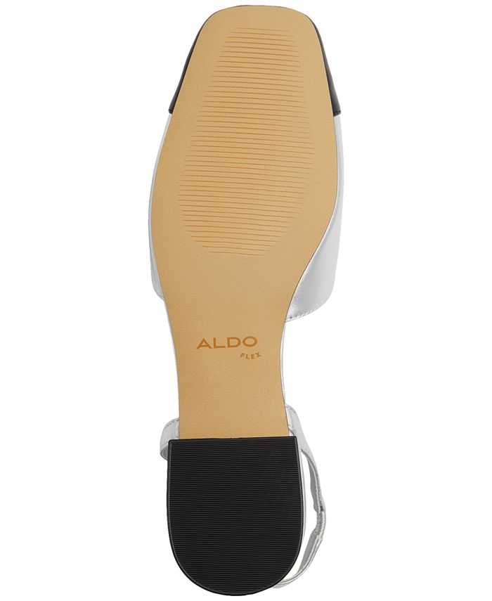 ALDO Women's Amandine Slingback Cap Toe Block-Heel Flats - Macy's