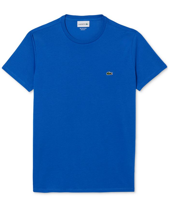 Lacoste Men's Classic Crew Neck Soft Pima Cotton T-Shirt - Macy's