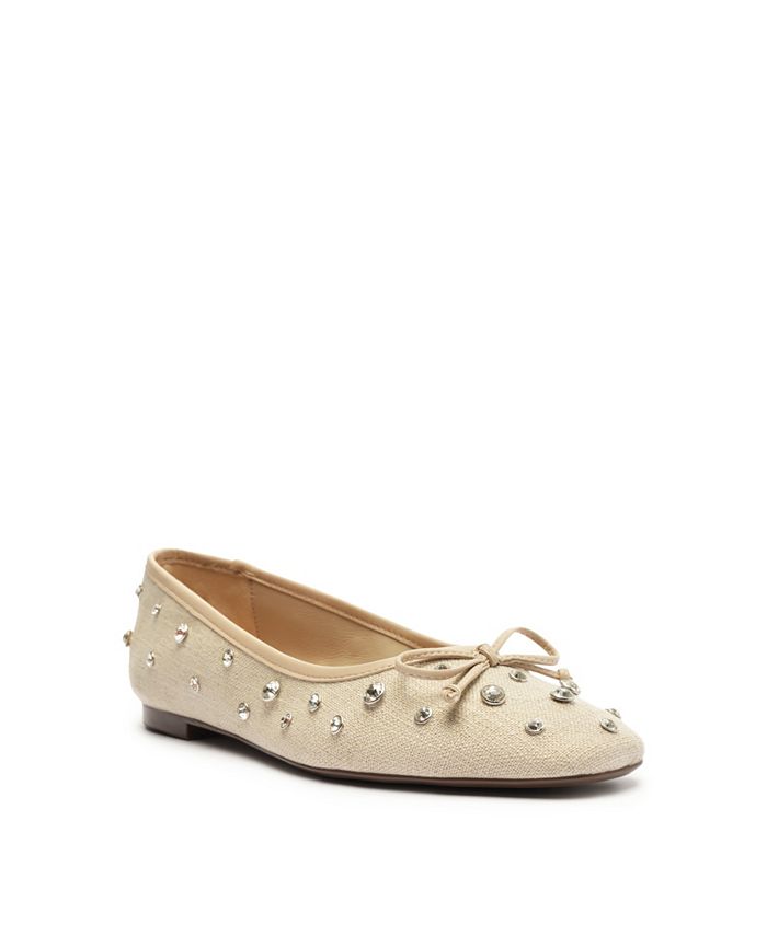 Schutz Women's Arissa Shine Ballet Flats - Macy's