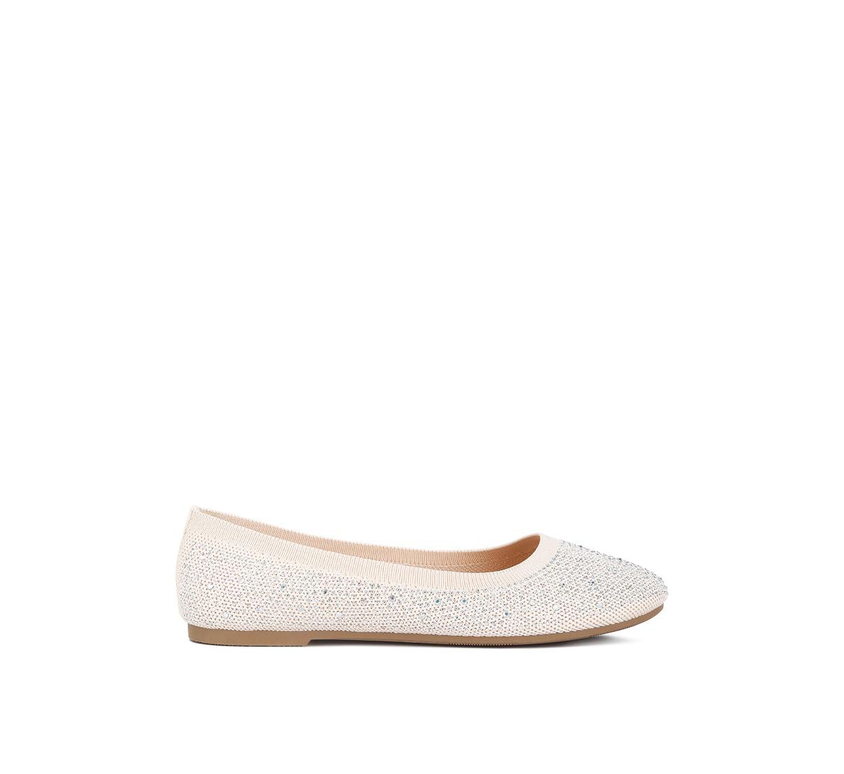 Click here for Splash rhinestones embellished ballet flats - Ligh... prices