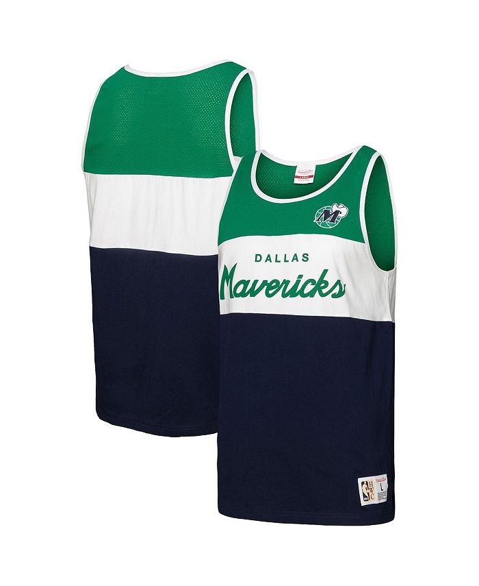 Mitchell & Ness Men's Navy Dallas Mavericks Special Script Tank Top ...