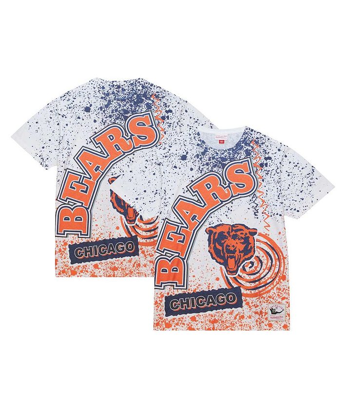 Mitchell & Ness Men's White Chicago Bears Team Burst Sublimated T-shirt ...