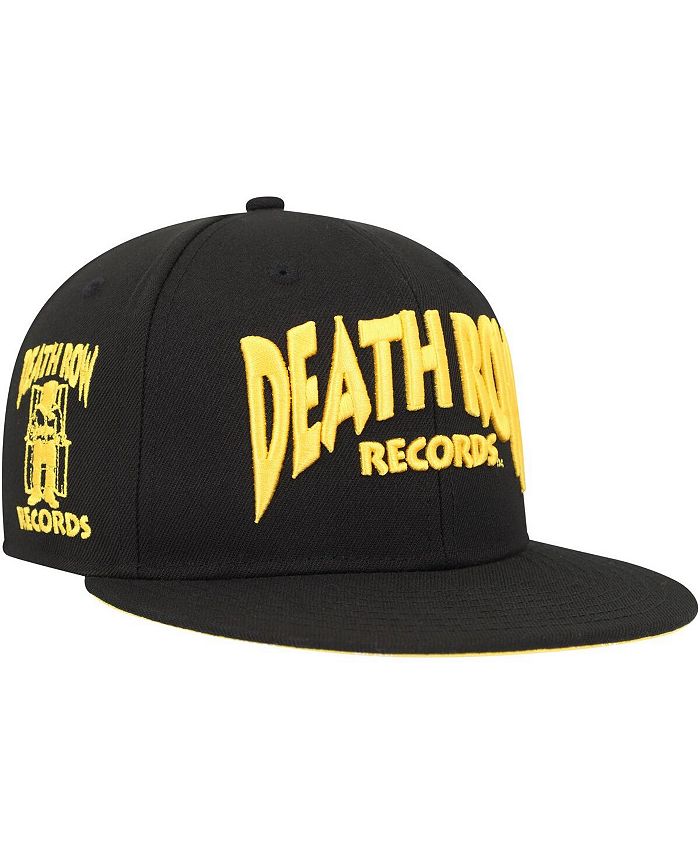 Lids Men's Black Death Row Records Paisley Fitted Hat - Macy's