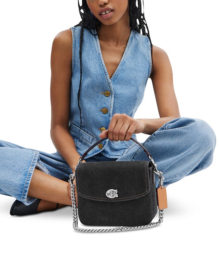 COACH Cassie 19 Denim Crossbody - Macy's