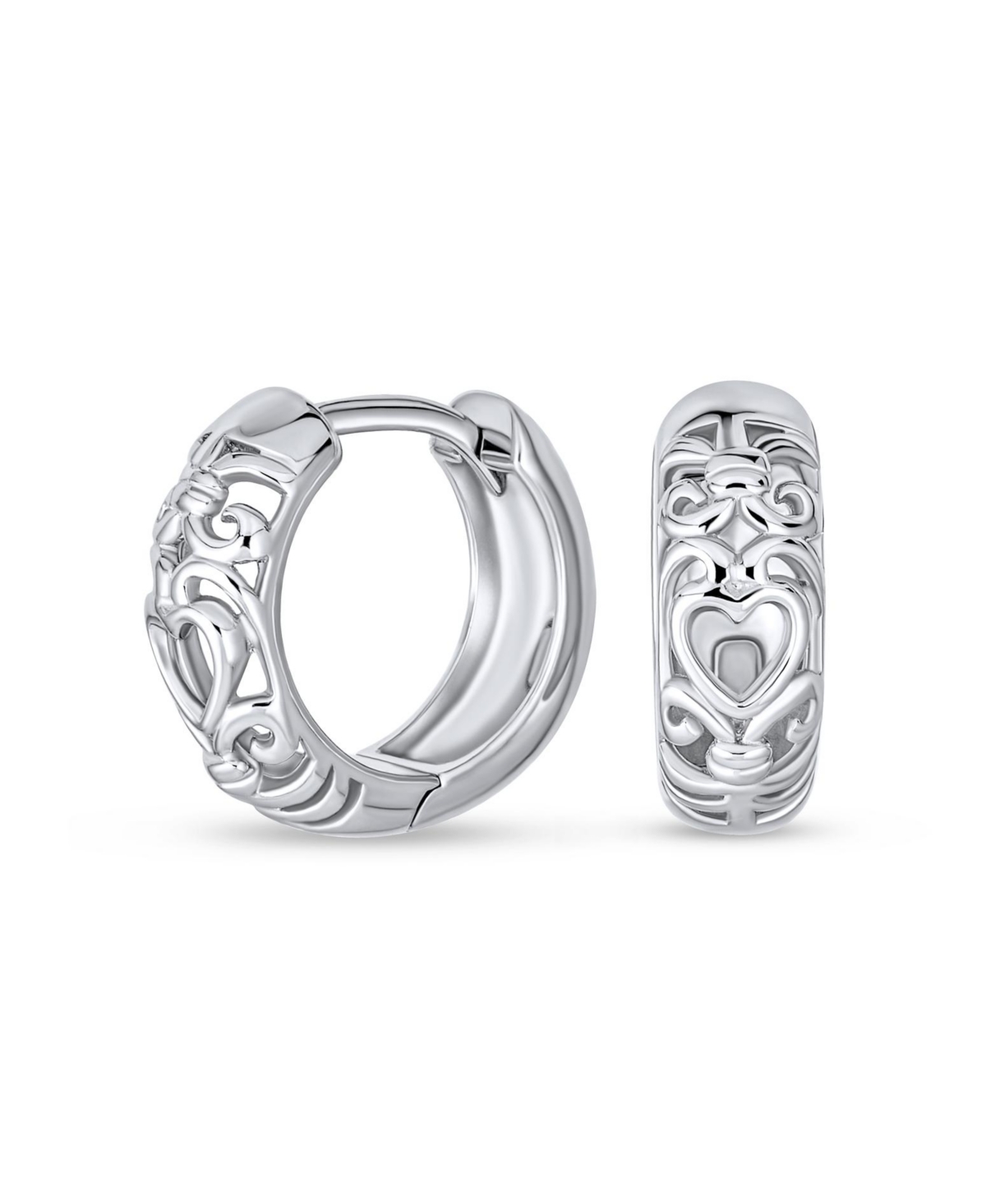 Click here for Bling Jewelry Open Heart Cut Out Filigree Endless... prices