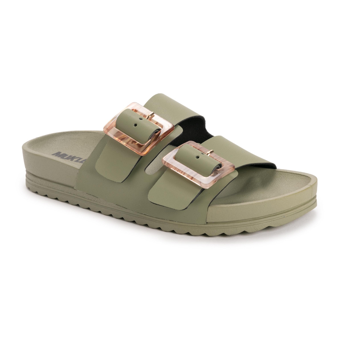 Click here for Muk Luks Womens Grand Cayman Sandal - Light olive prices
