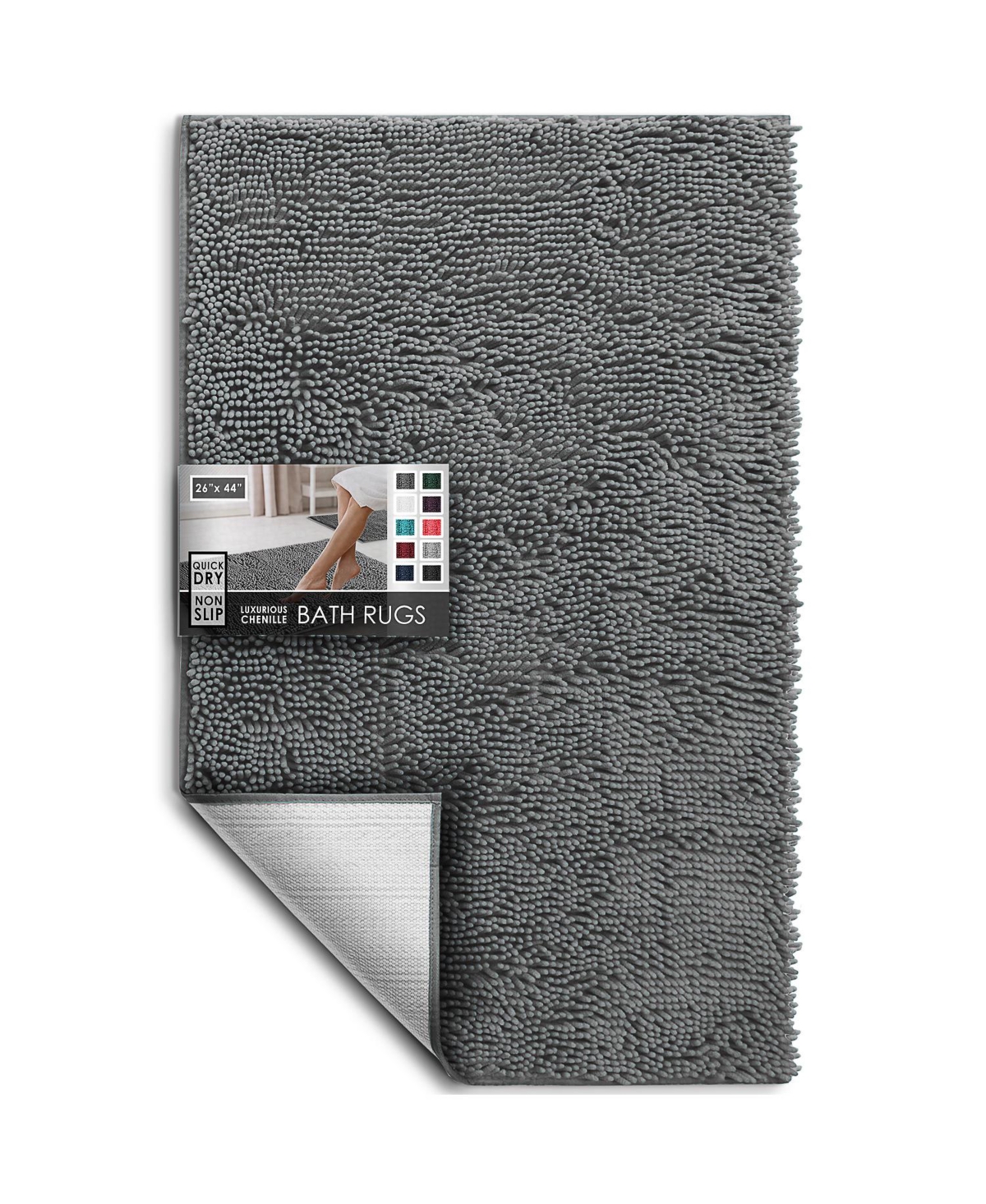Click here for Ultra Soft Non-Slip Chenille Bath Rug - Quick Dry... prices