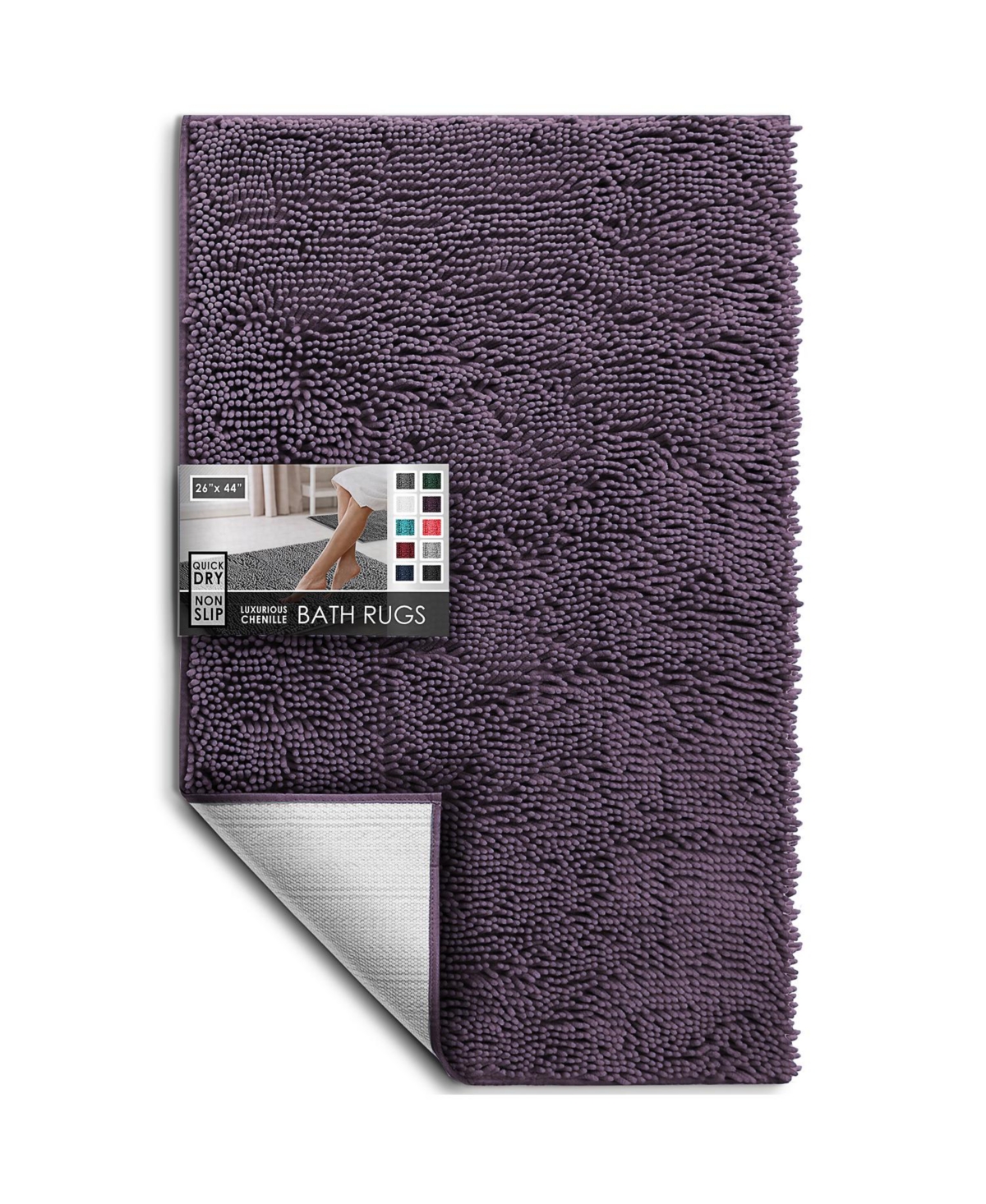 Click here for Ultra Soft Non-Slip Chenille Bath Rug - Quick Dry... prices